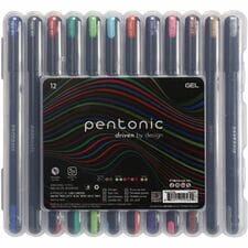 Pens, Gel, Assorted Point Sizes, 12/PK, AST – Lazer Cartridges Plus